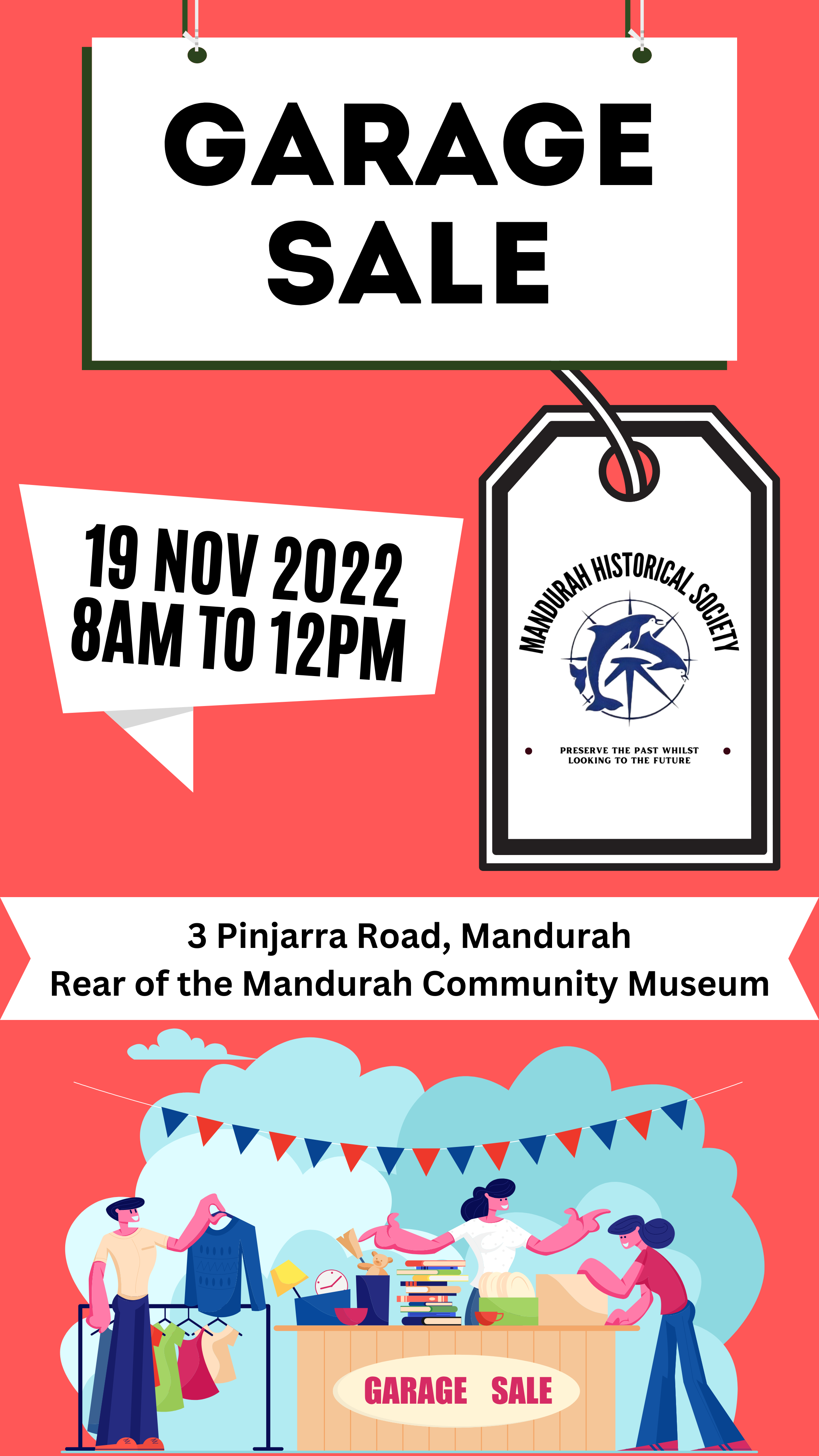 GARAGE SALE (19 NOV 2022) – Mandurah Historical Society | Local History